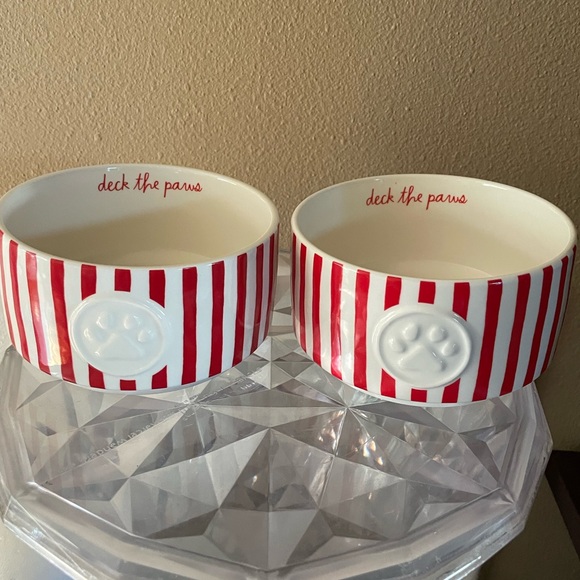 Rae Dunn | Dog | Rae Dunn Deck The Paws Set Of Red And White Striped ...